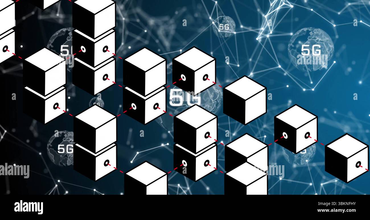 Floating cubes icon three hi-res stock photography and images - Alamy