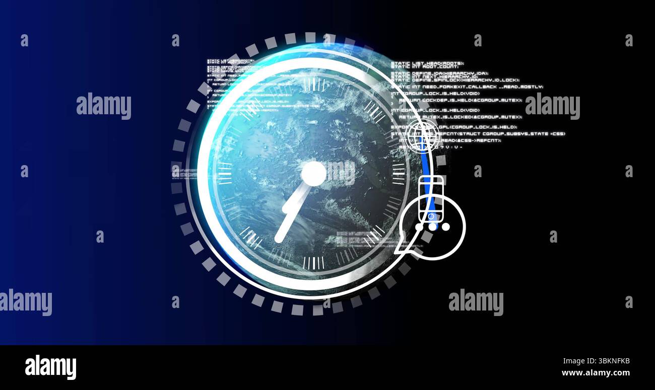 Displaying data overlay floating over hi-res stock photography and images - Alamy