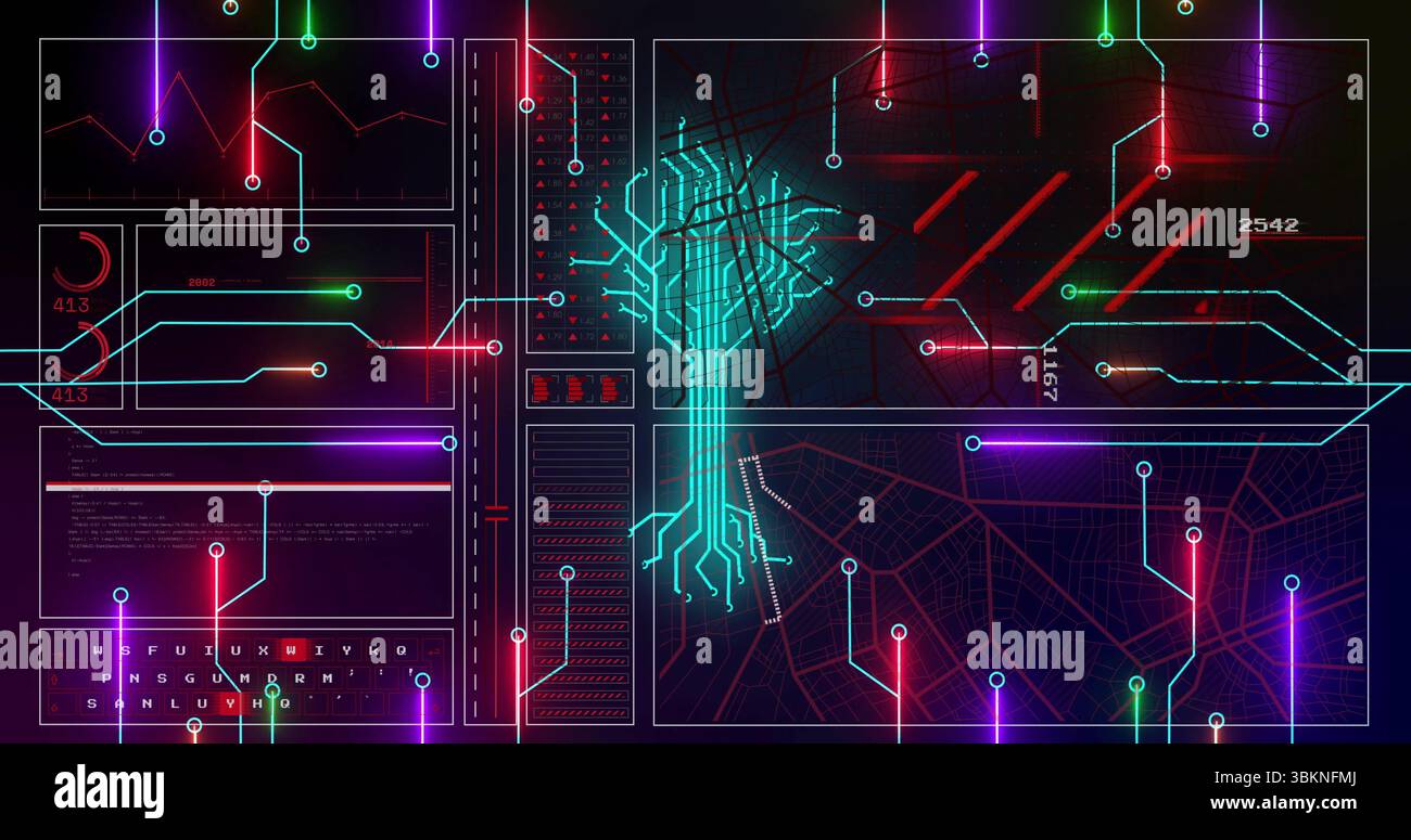 Displaying network in dashboard hi-res stock photography and images - Alamy