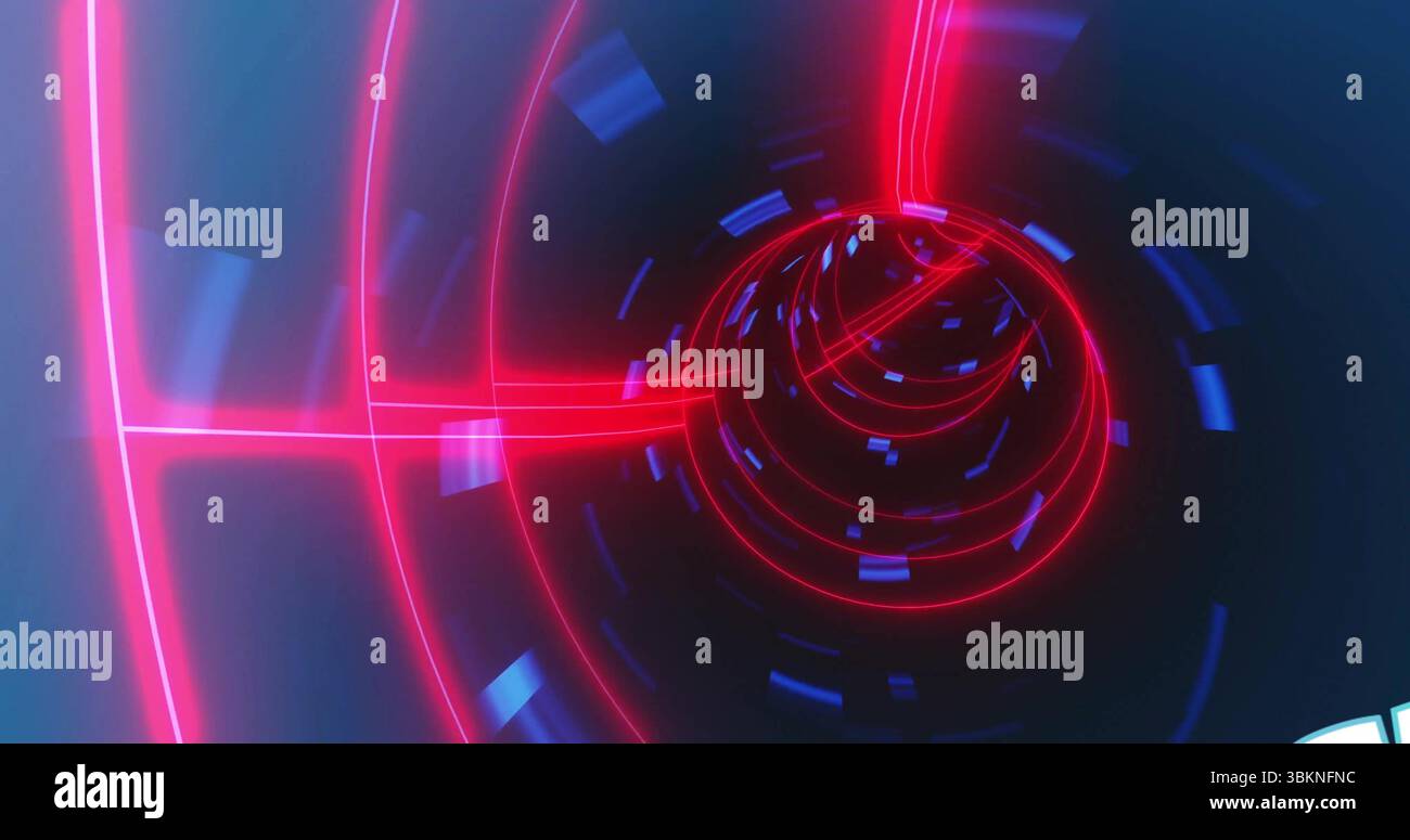 Rotating 3d spiral lines hi-res stock photography and images - Alamy