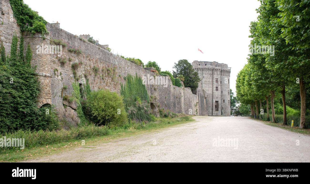 Donjon de la duchesse Anne, (Chateau de Dinan) viewed from Stock Photo ...