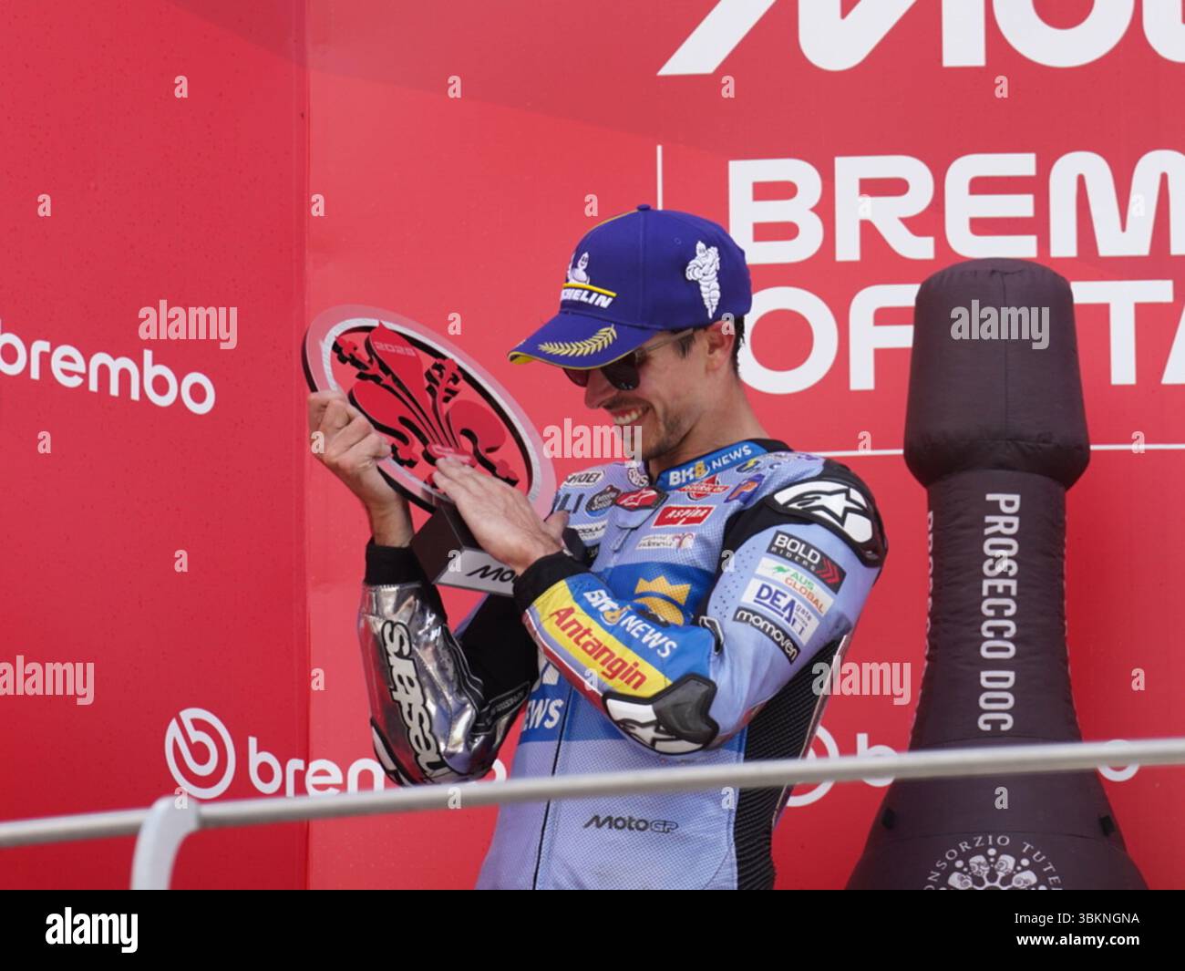 Winner of the race in the podium, 73 Marquez Alex BK8 Gresini Racing MotoGP DUCATI during the ...