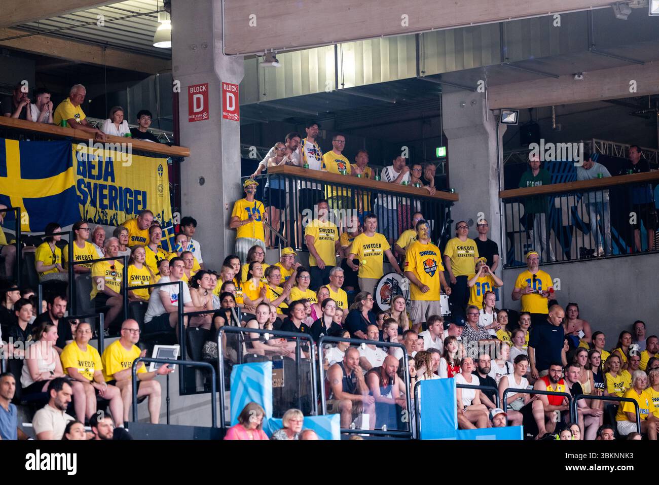 250622 Fans of Sweden during the FIBA Women's Eurobasket 2025 match ...