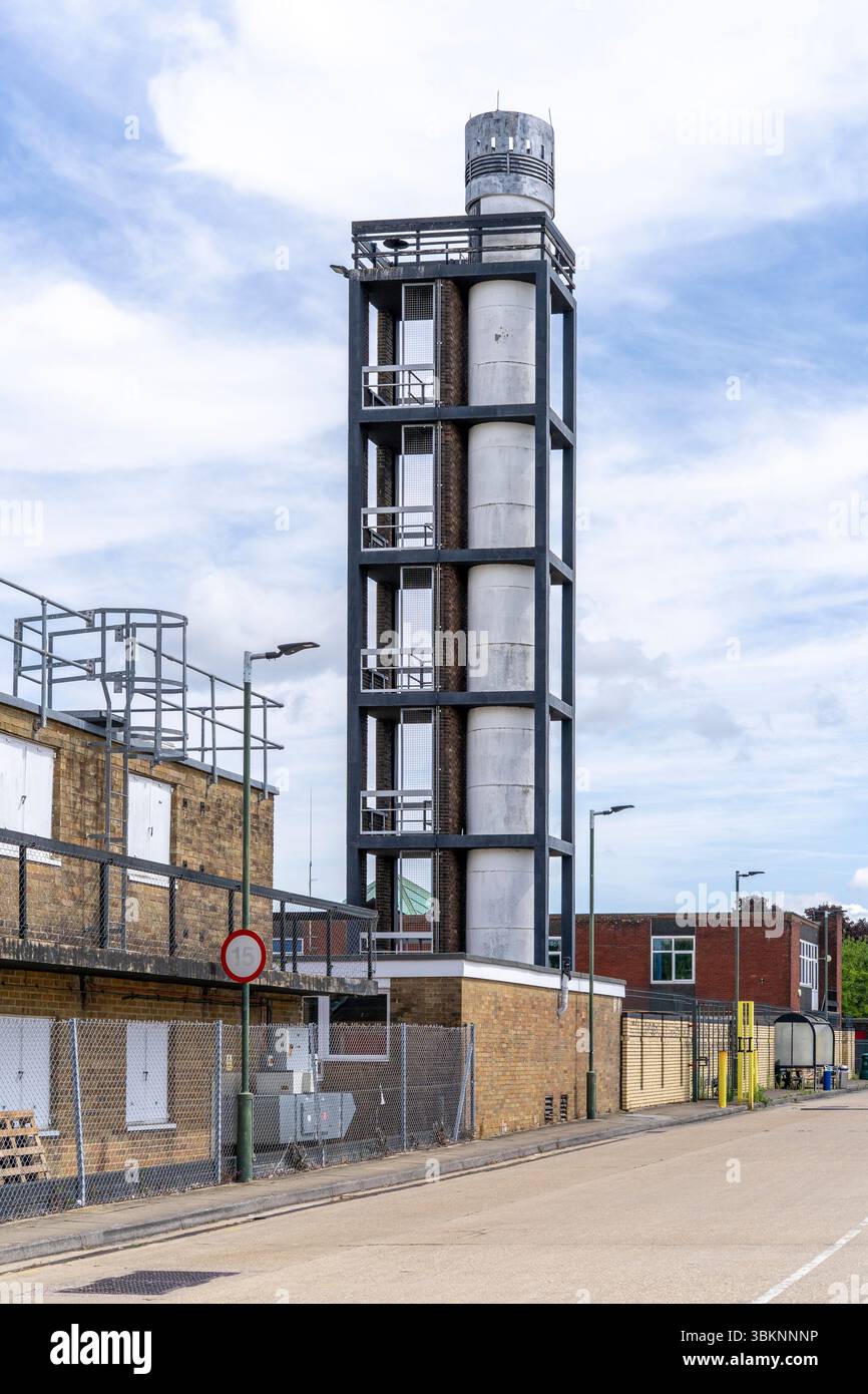 Fire service training tower Stock Photo - Alamy