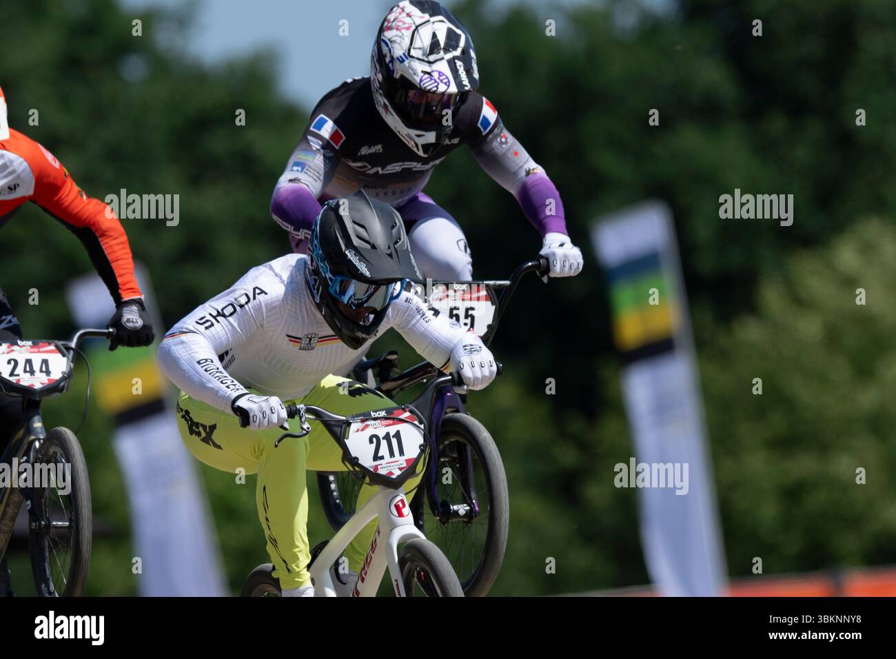PAPENDAL, NETHERLANDS - JUNE 21: 55 Theo THOUIN France, 211 Aron Beck ...