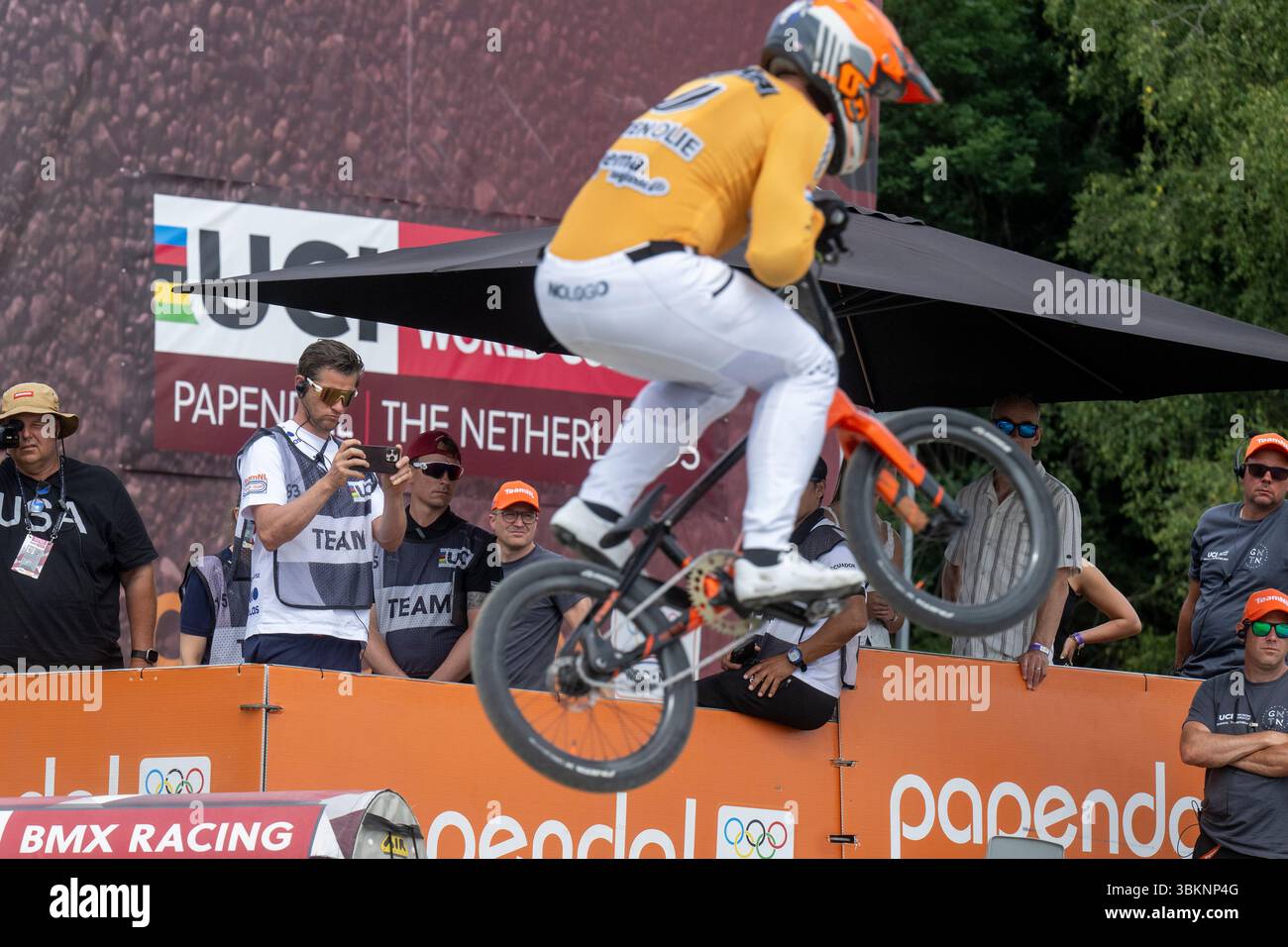 PAPENDAL, NETHERLANDS - JUNE 22: Theo Bos, Bondscoach BMX the ...