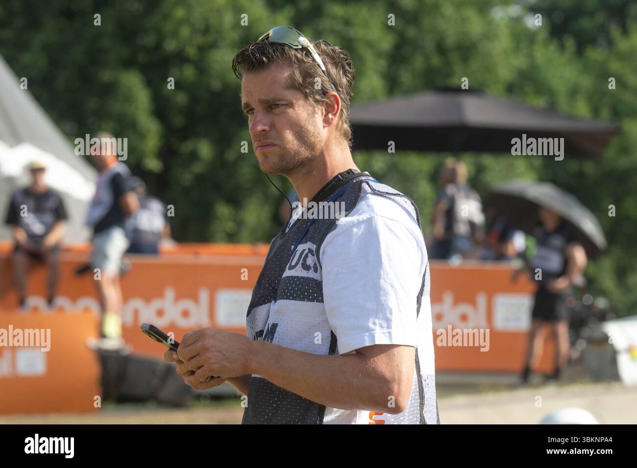 PAPENDAL, NETHERLANDS - JUNE 22: Theo Bos Bondscoach BMX racing The ...