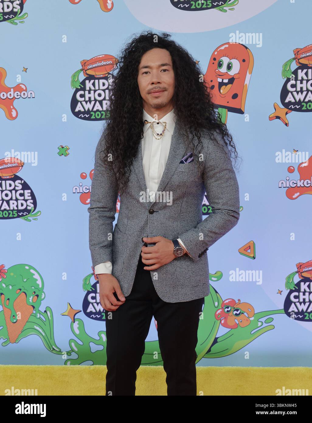 Cole Walliser attends the 2025 Nickelodeon Kids' Choice Awards at ...