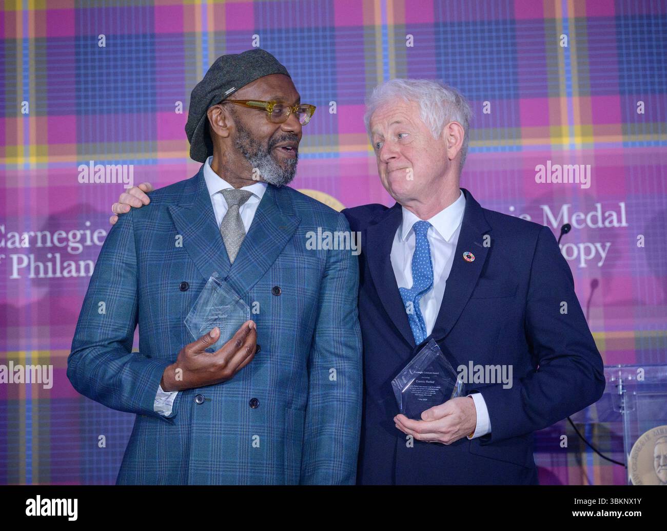Sir Lenny henry and Richard Curtis co-founders of Comic Relief ...