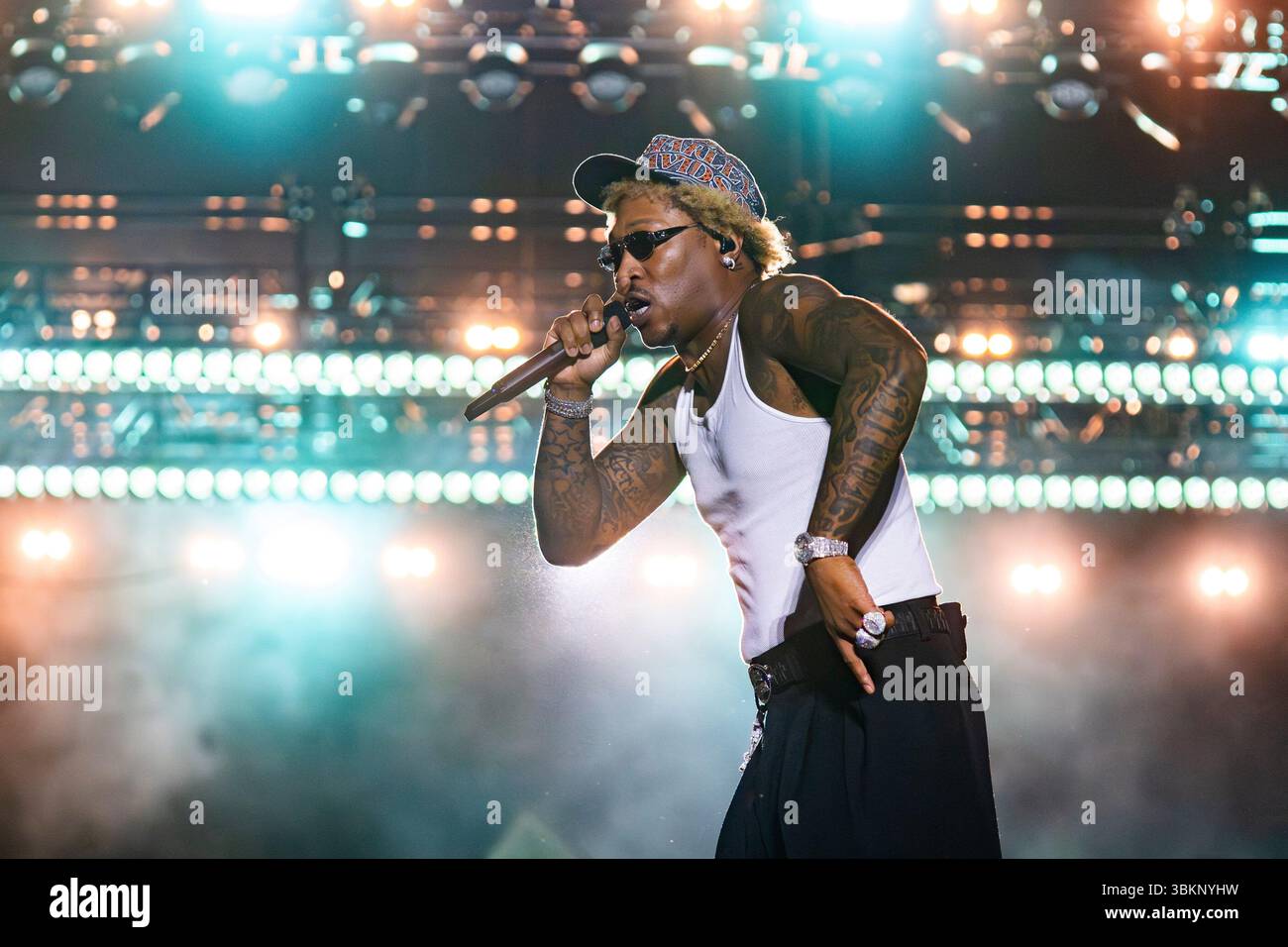 Future performs during the Summer Smash Music Festival on Saturday ...