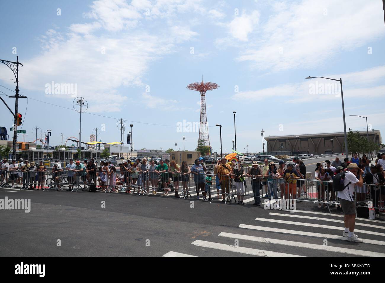 The crowds are the Mermaid Parade on Surf Avenue in Coney Island, N.Y ...