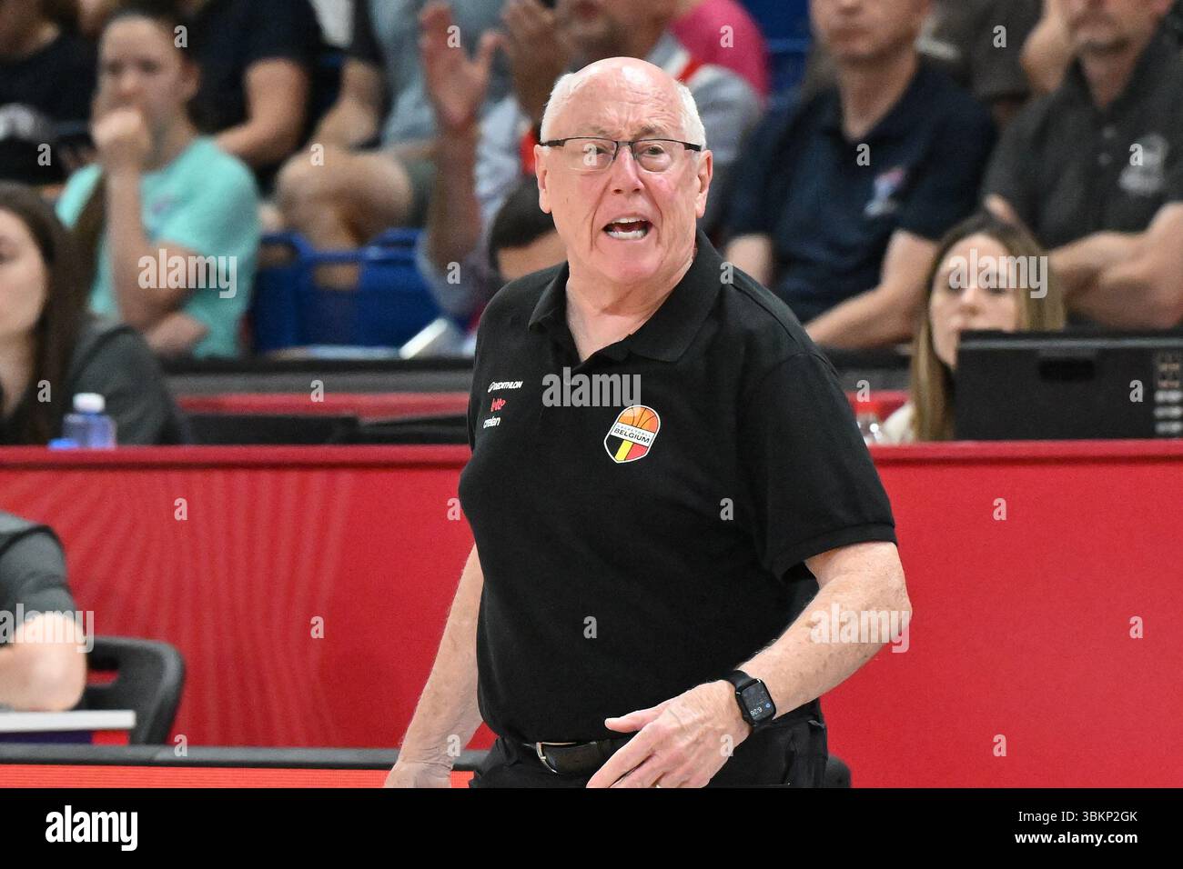 Brno, Czech Republic. 22nd June, 2025. Belgian head coach Mike Thibault ...