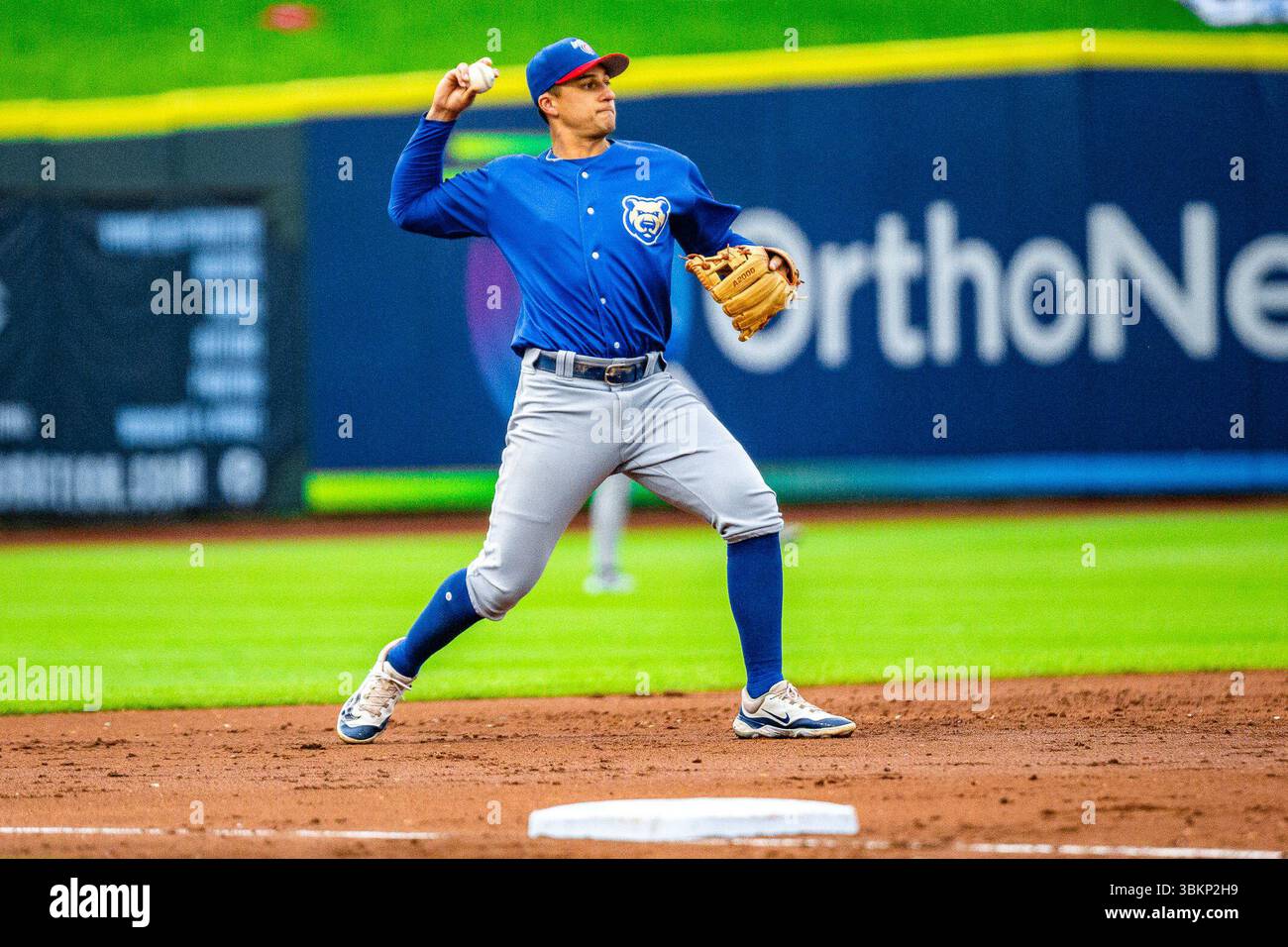 June 04, 2025 - Omaha, NE U.S. - Iowa Cubs third baseman Chase Strumpf ...