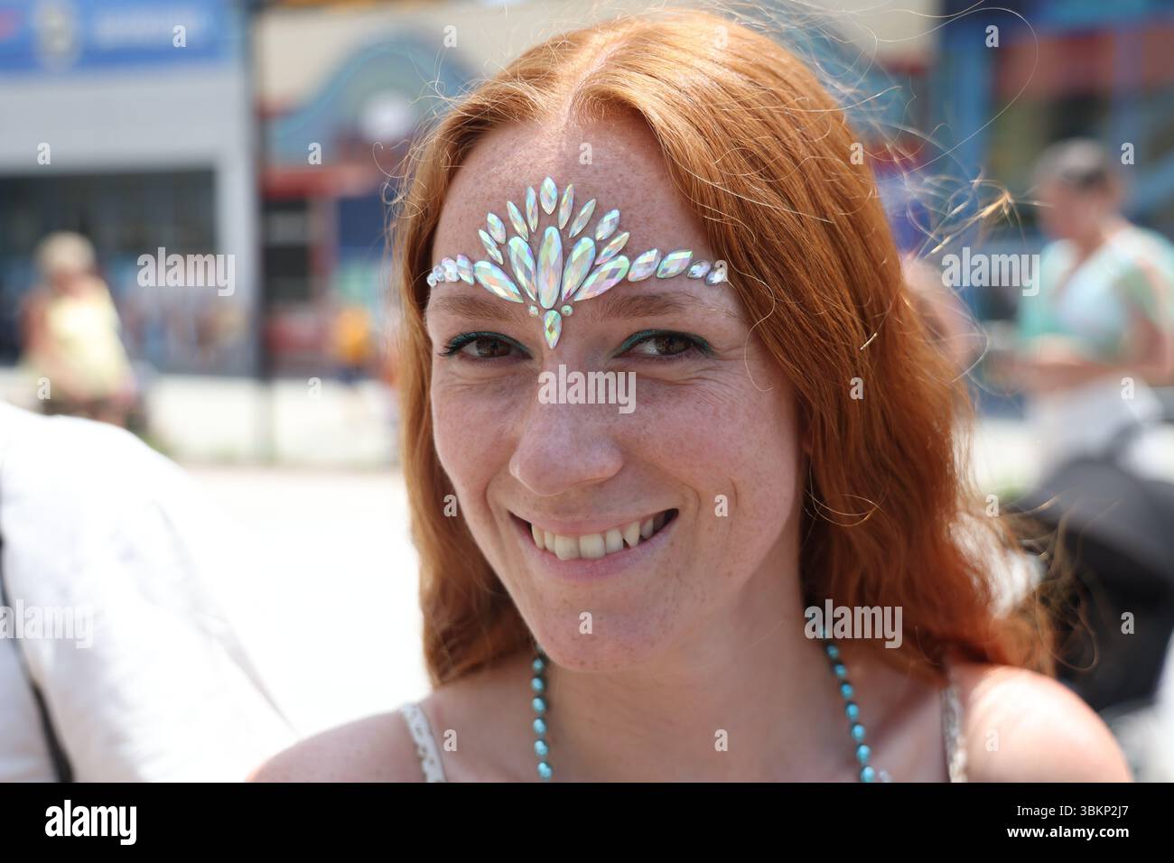 People dressed as mermaids and sea creatures participate in the 43rd ...