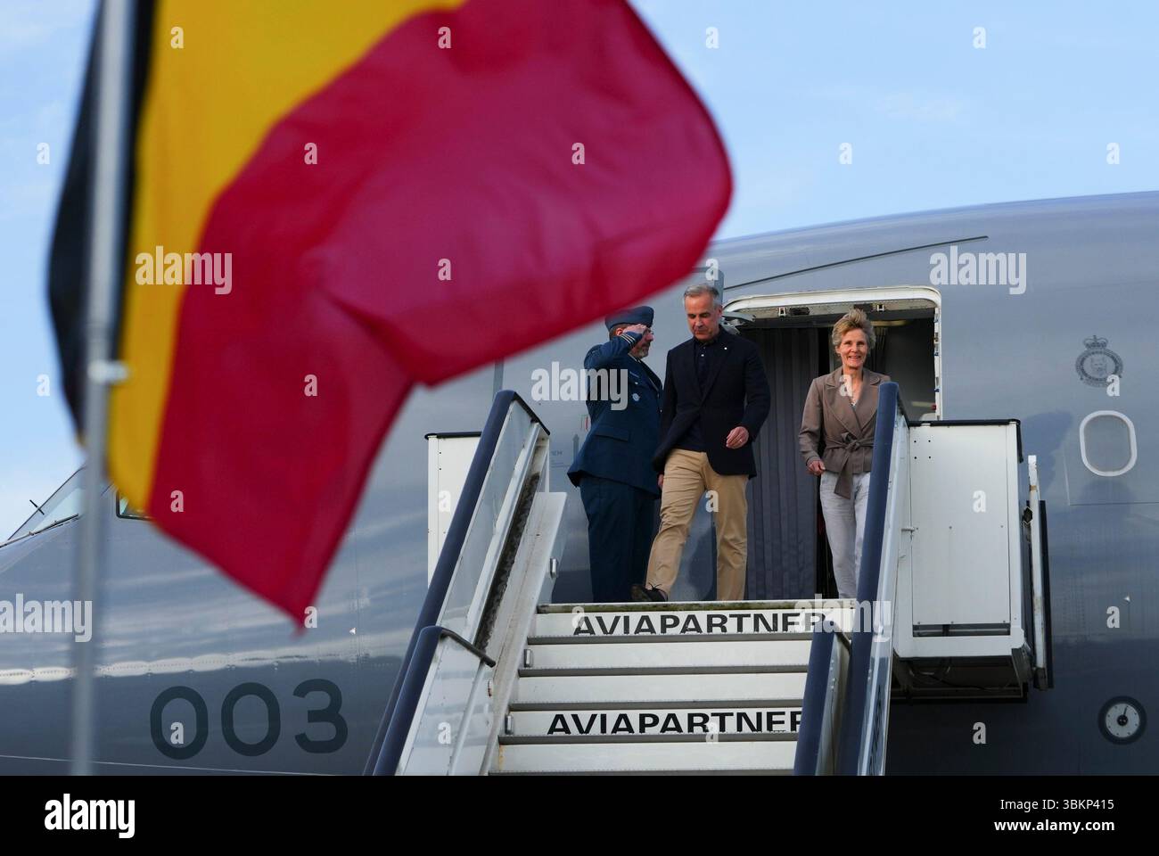 Canada Prime Minister Mark Carney and wife Diana Fox Carney arrive in ...