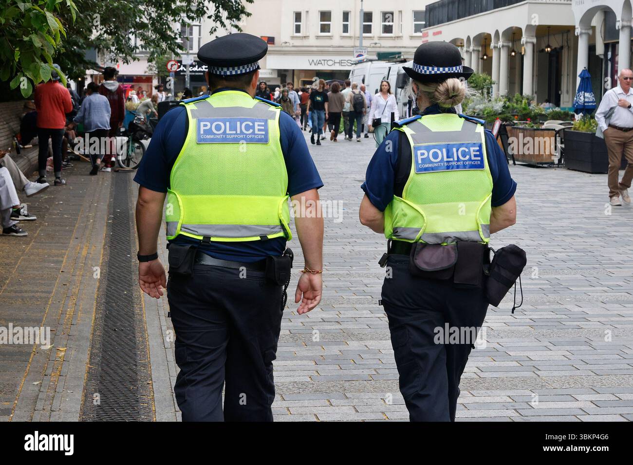 Police Community Support Officers in Brighton, UK Stock Photo - Alamy