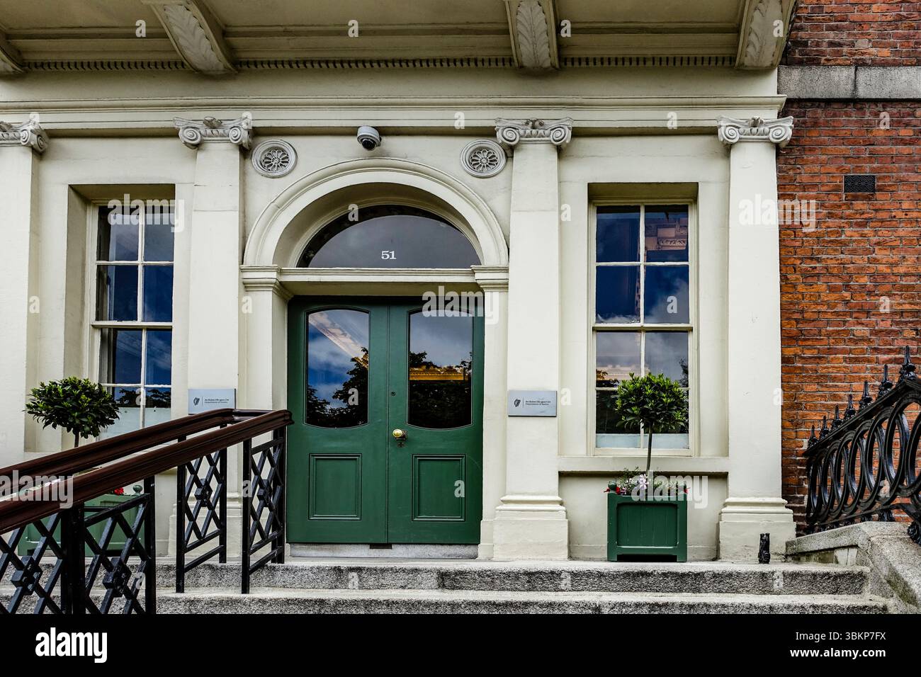Entrance to the Department of Justice at 51 St Stephen’s Green, Dublin ...