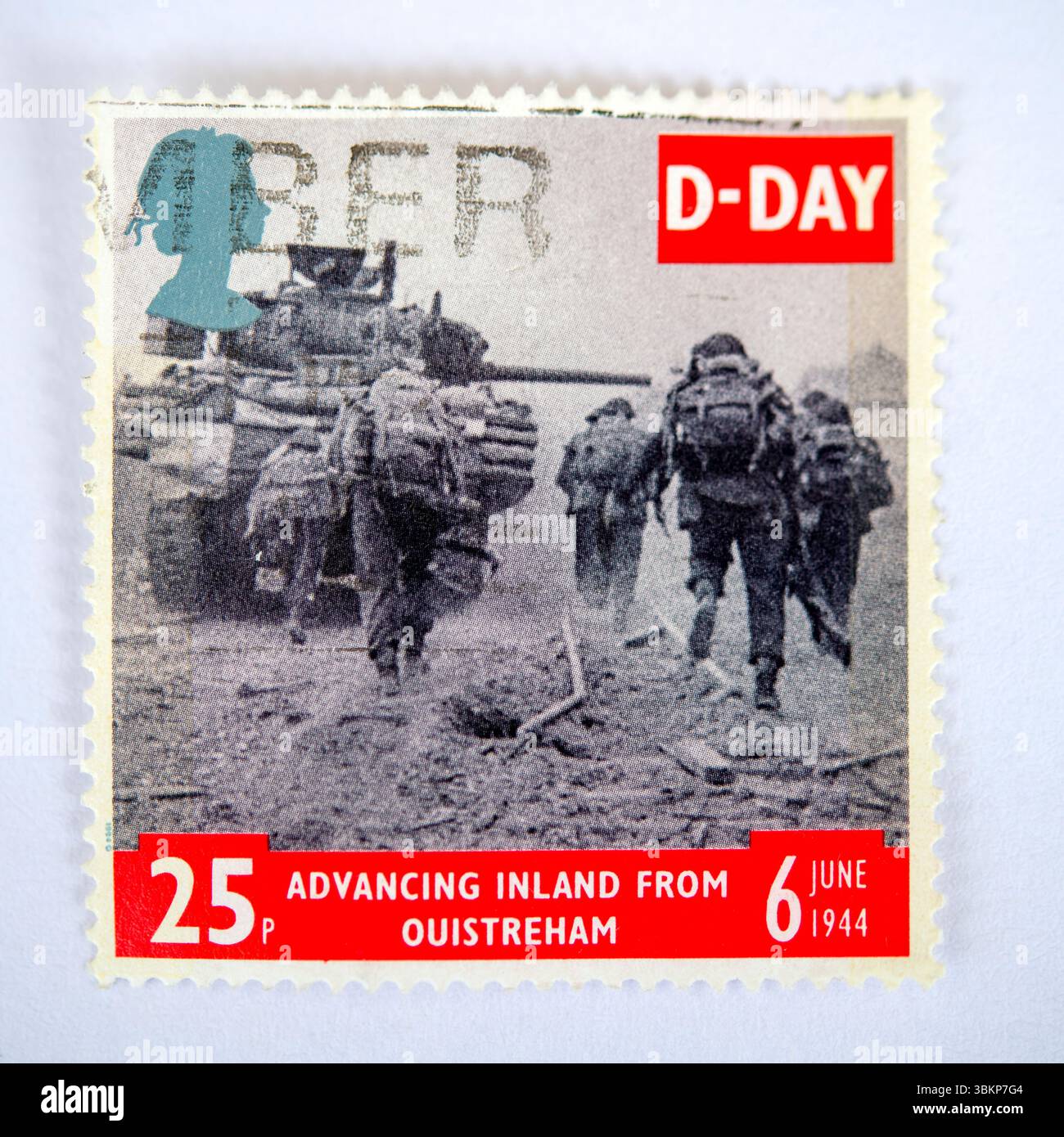 UK 25p postage stamp issued in 1994 as part of a set to mark the 50th ...