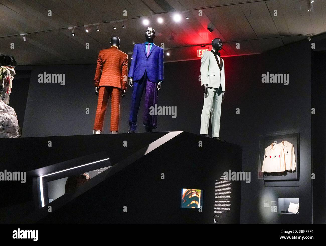 Ozwald Boateng fashion designs on display during the Robertet hosted ...