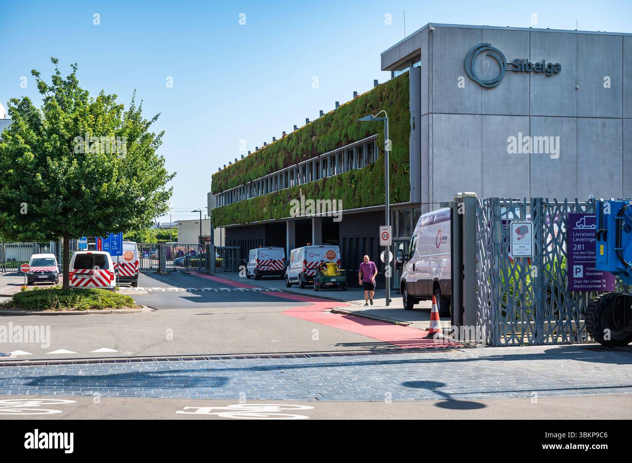 Headquarters of the Sibelga utility company for natural gas supply ...