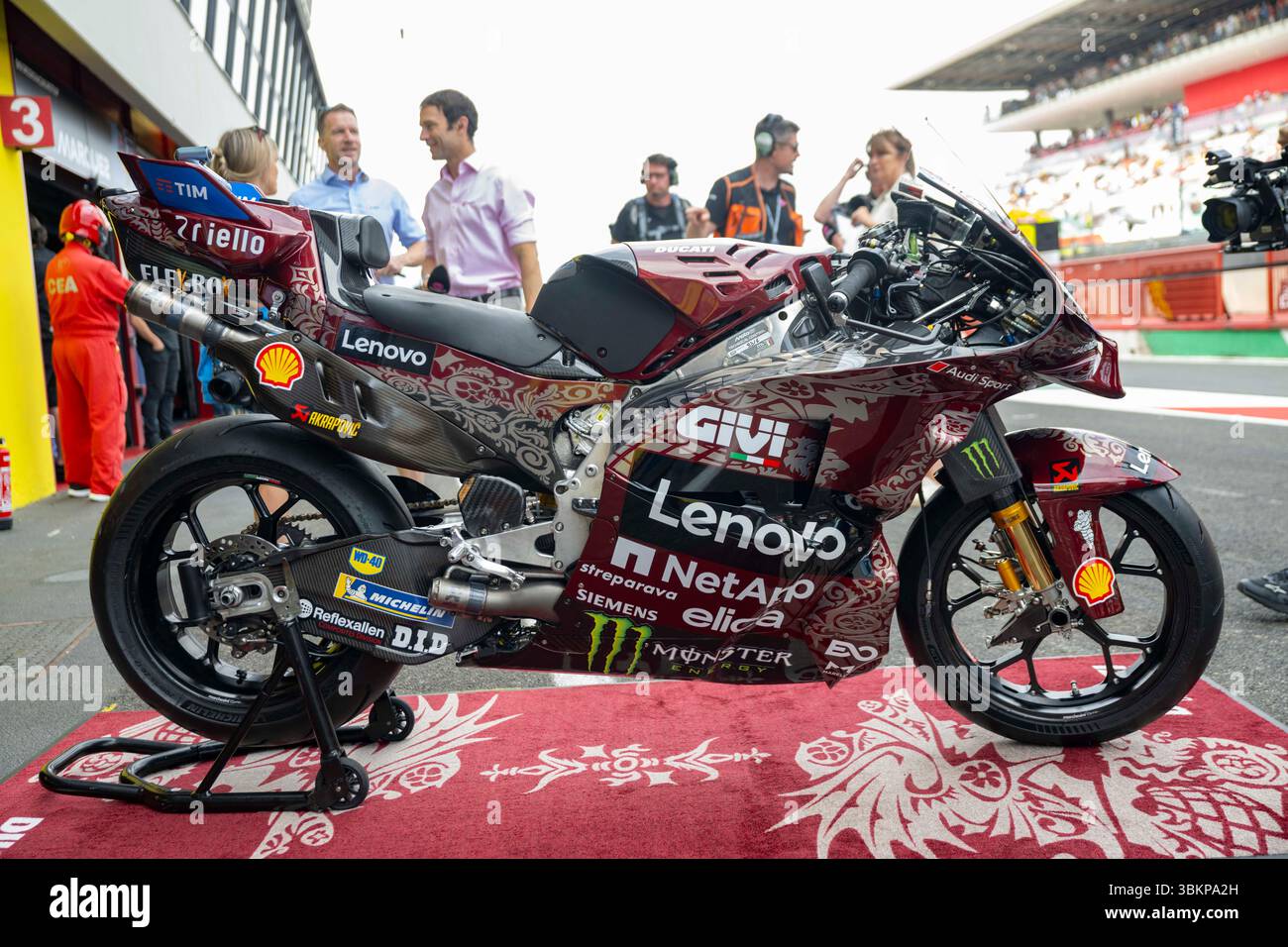 Special livery for the Ducati Lenovo Team during the 2025 MotoGP Grand ...