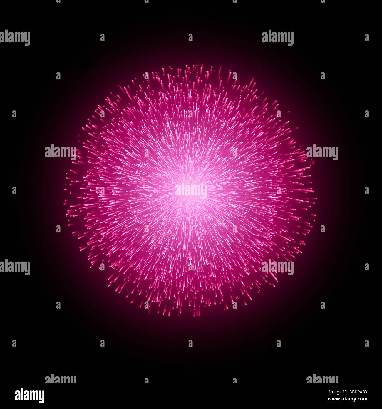 Beautiful pink firework display with vibrant colors in the night sky ...
