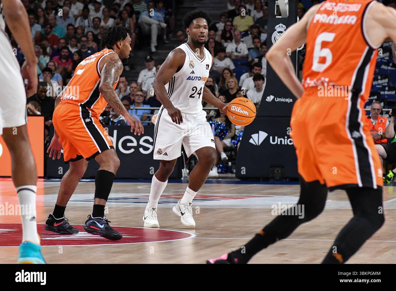 Andrés Feliz of Real Madrid during the second end off Liga ACB ...