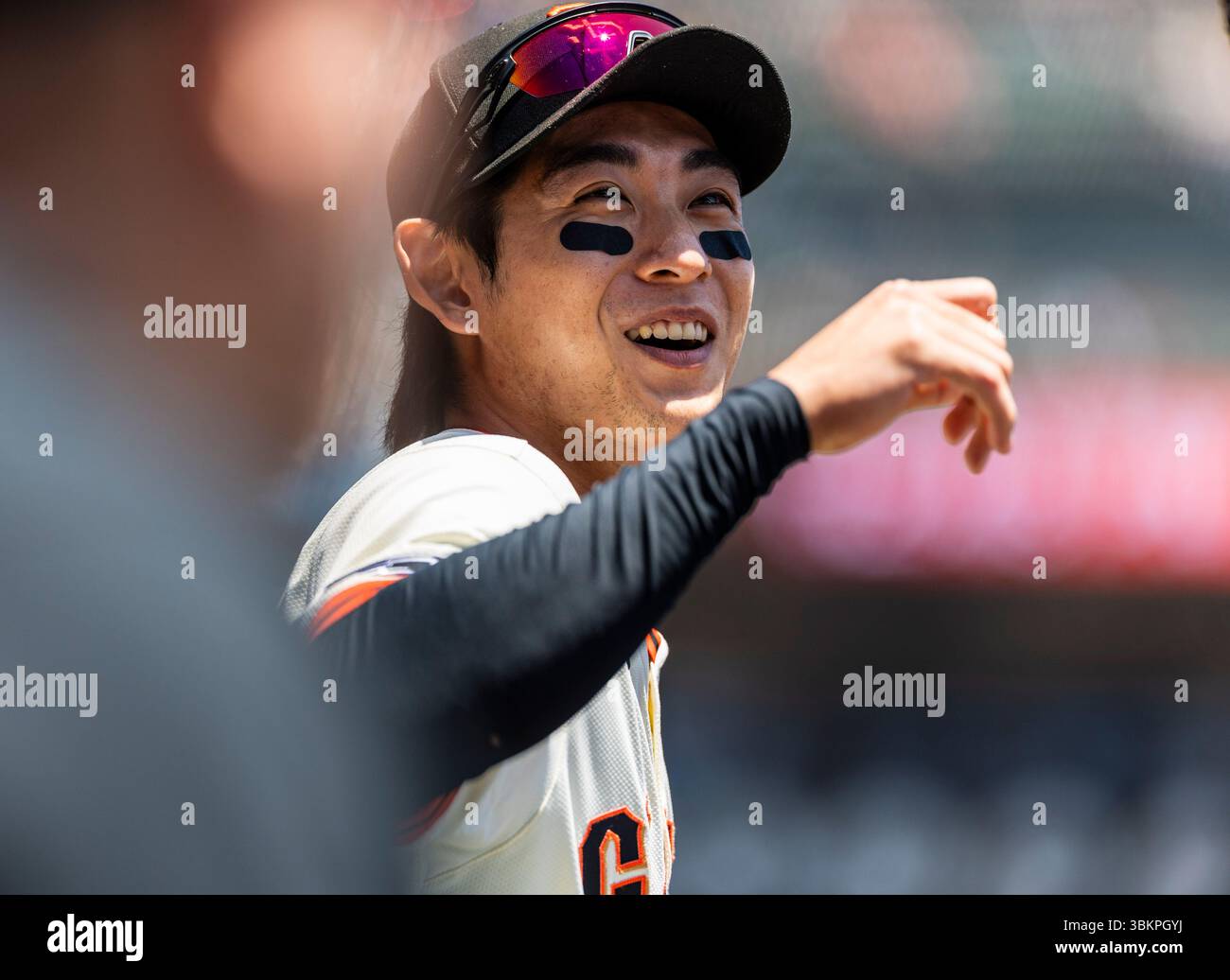 June 22 2025 San Francisco CA, U.S.A. San Francisco outfielder Jung Hoo Lee (51) before the MLB ...