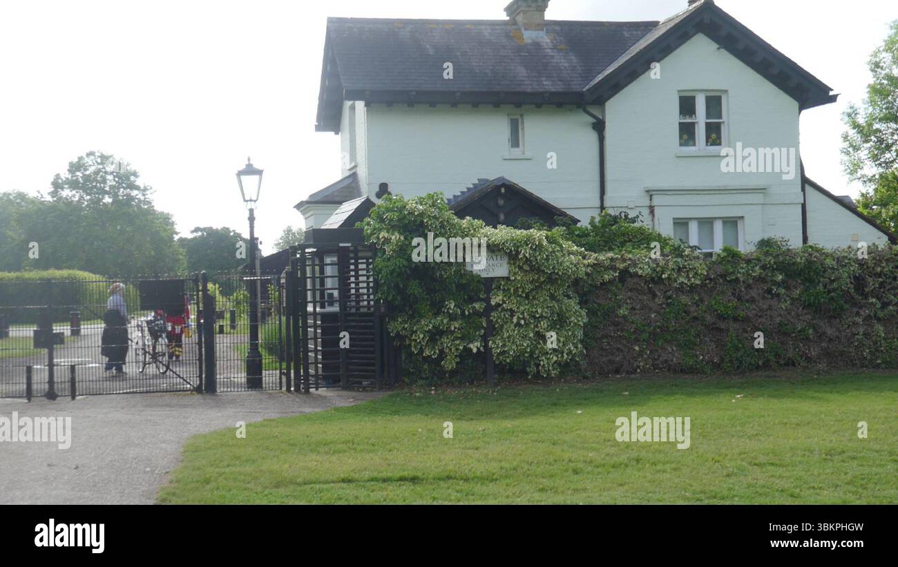 Windsor, England 28th May 2025 Fromore Cottage entrance former home of ...