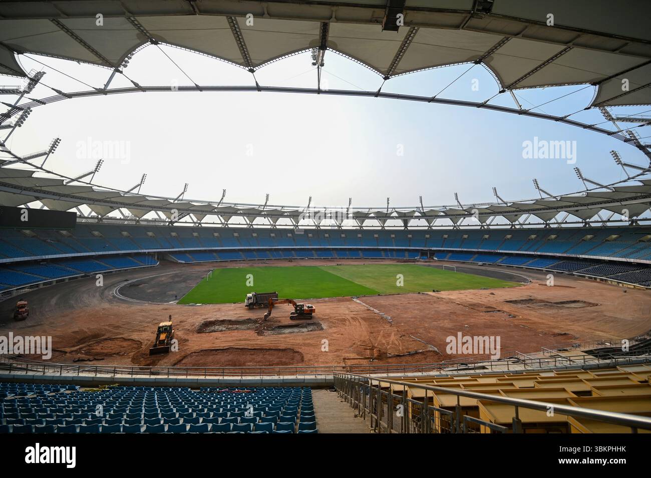 NEW DELHI, INDIA - JUNE 22: A view inside the JLN Stadium as the ...