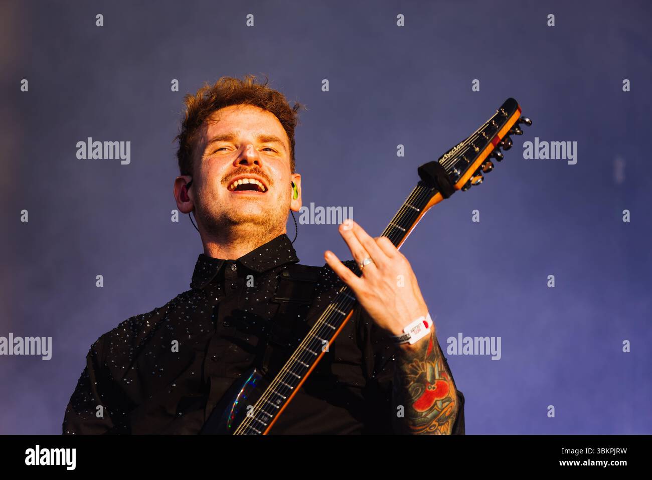 Neuhausen Ob Eck, Germany. 22nd June, 2025. Pascal Schillo, guitarist ...