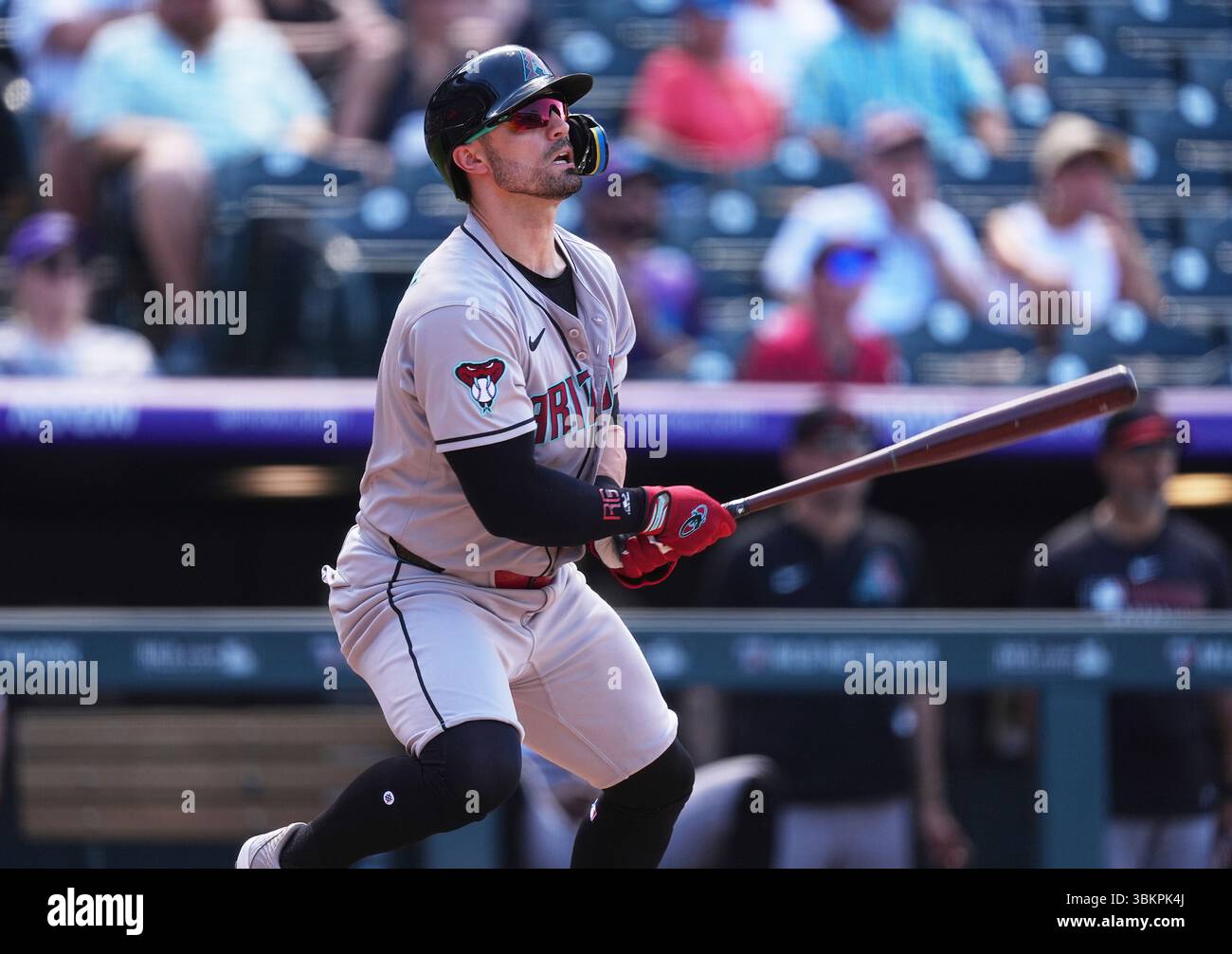Arizona Diamondbacks' Randal Grichuk doubles off Colorado Rockies ...