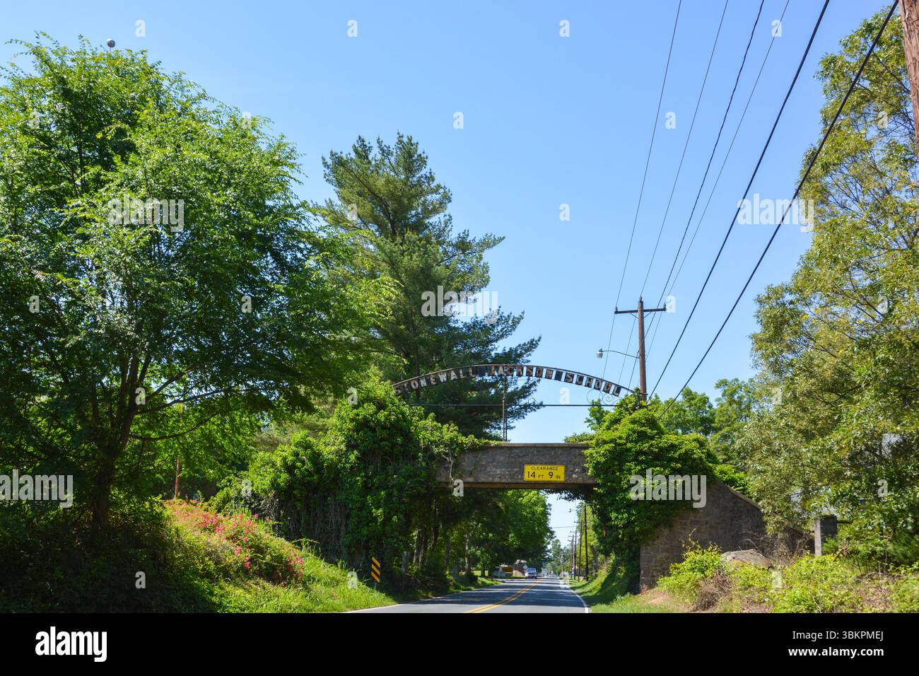 The iconic sign on the pedestrian bridge at the historic Stonewall ...