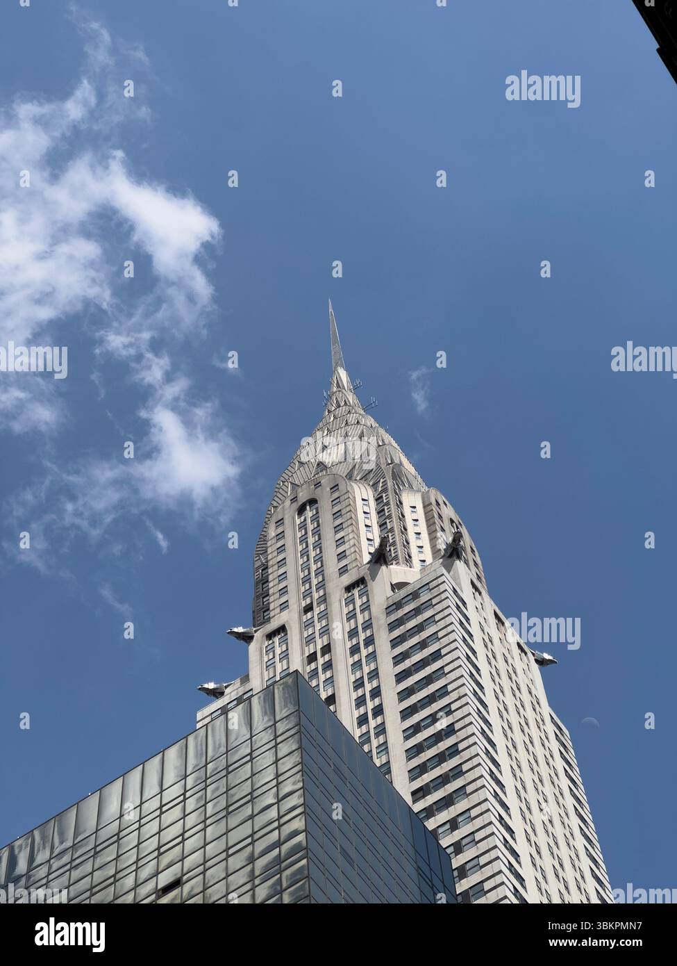 Exterior view and lobby of the Chrysler Building looking west on East ...