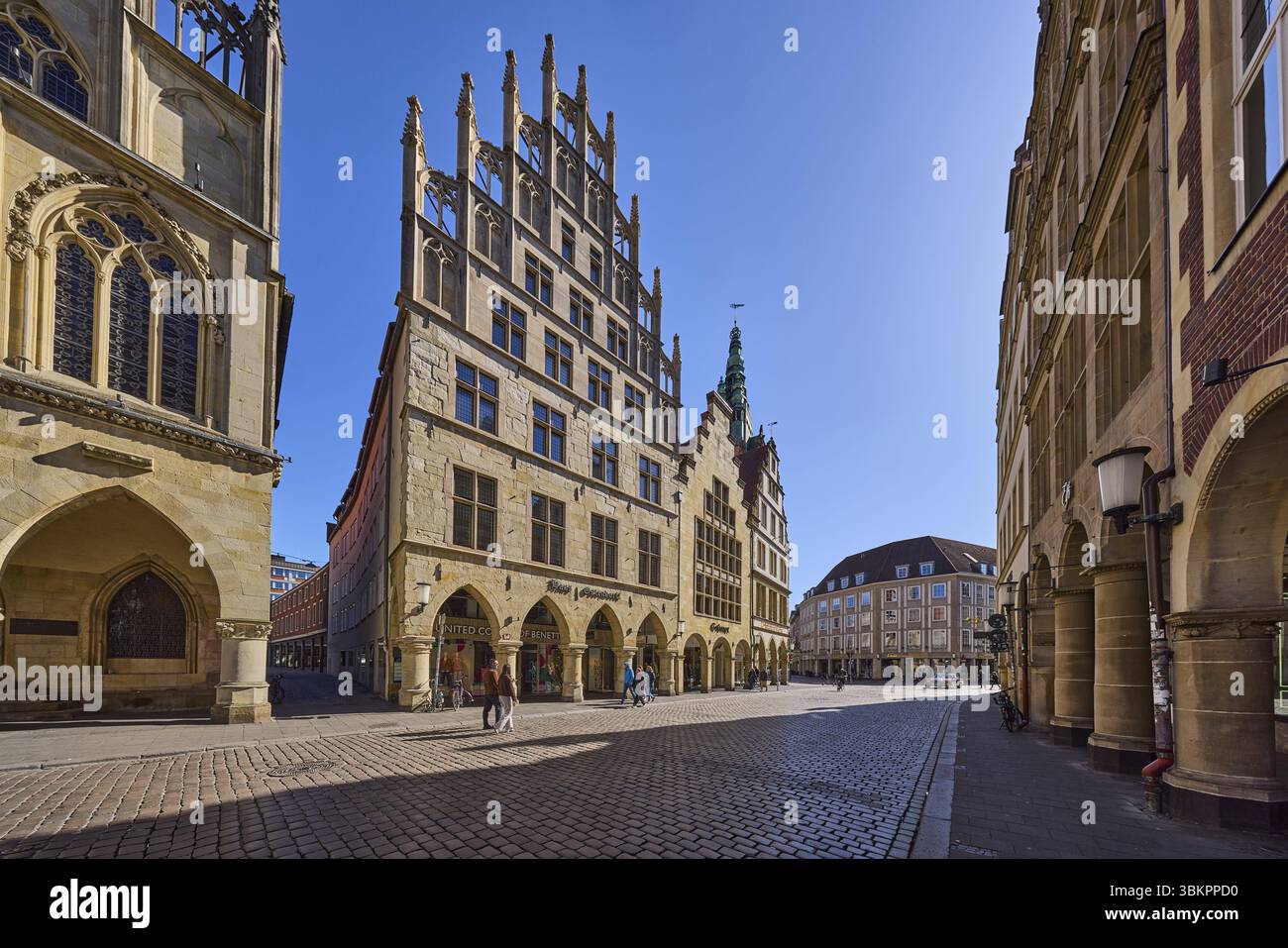 Old town, historic buildings, facade, window, gable, arcades ...