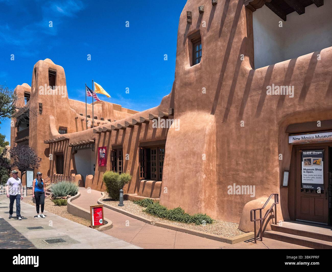 The architectural gem, The New Mexico Museum of Art, known for its ...