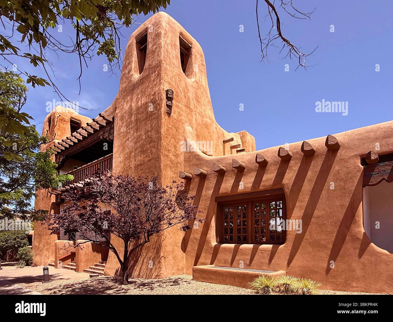 The architectural gem, The New Mexico Museum of Art, known for its ...