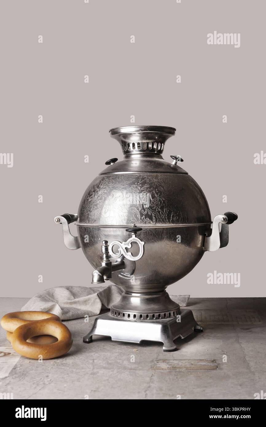 Metal vessel for boiling water hi-res stock photography and images - Alamy