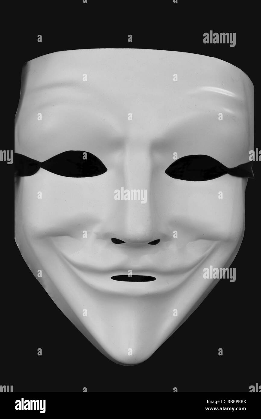 Black mask 2 Black and White Stock Photos & Images - Alamy
