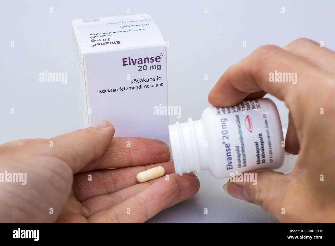 Tallinn, Estonia - June 22, 2025: Elvanse contains lisdexamfetamine ...