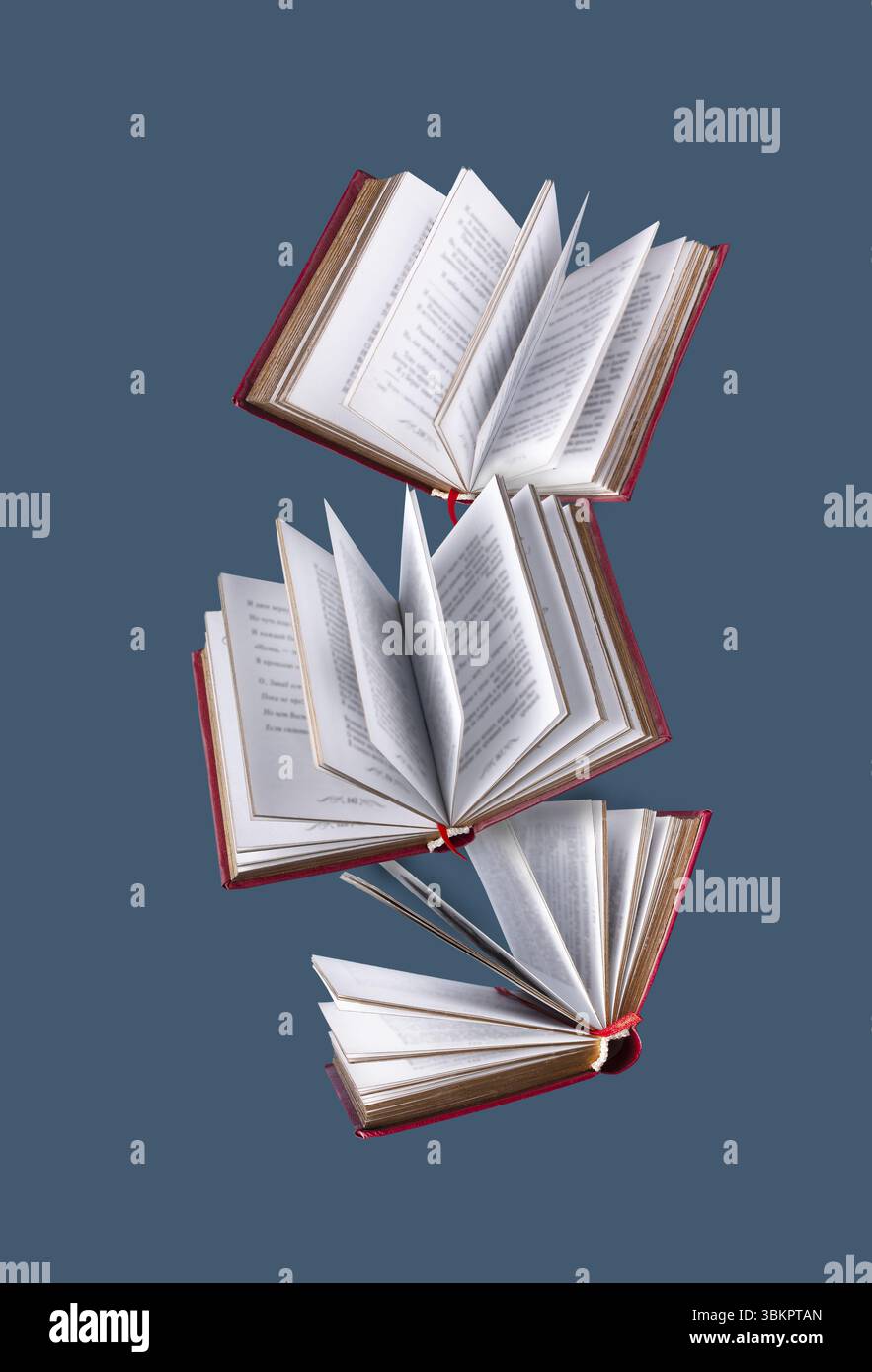 Books in blue cover hi-res stock photography and images - Alamy