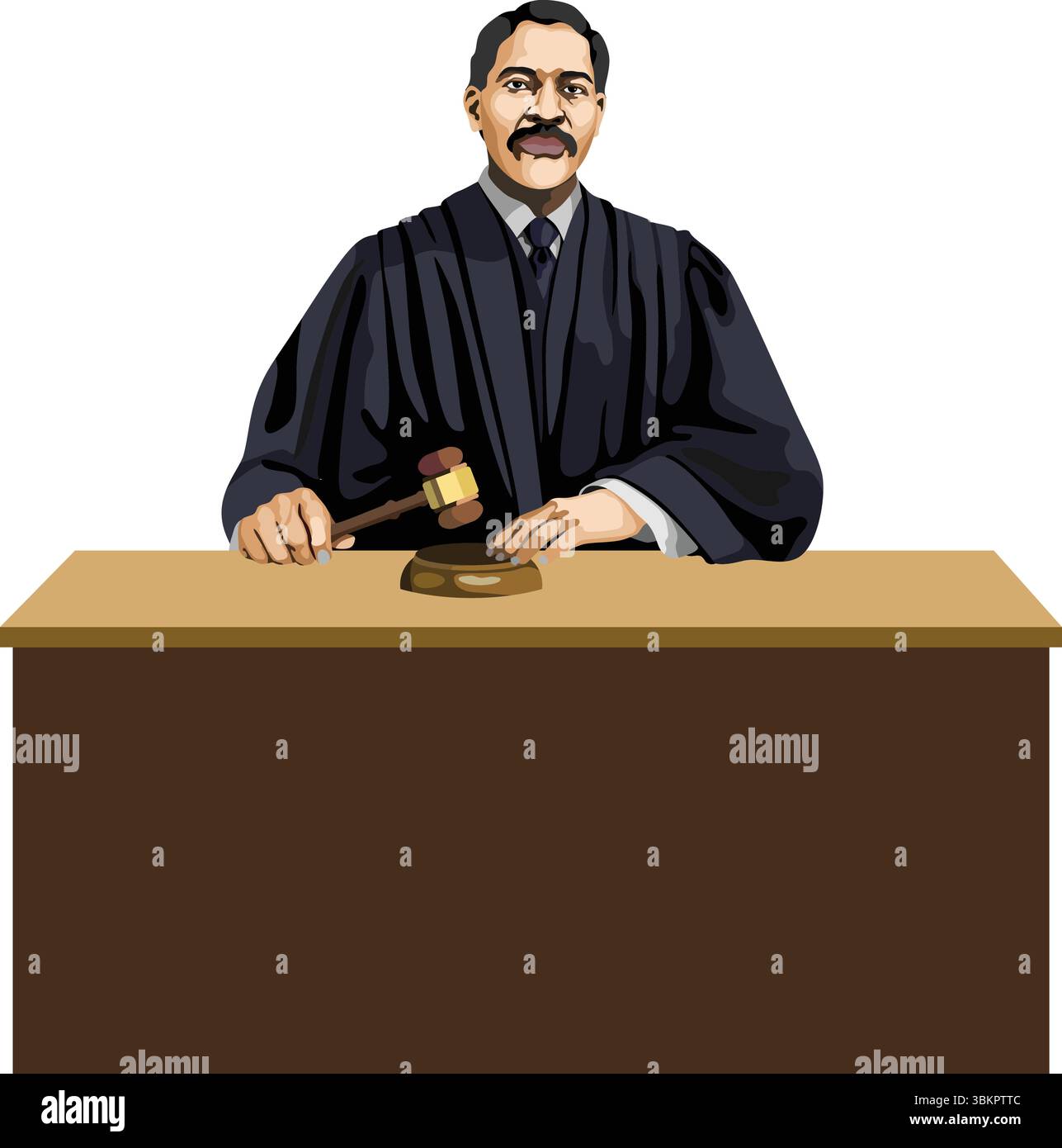Judge defendant magistrate court Stock Vector Images - Alamy