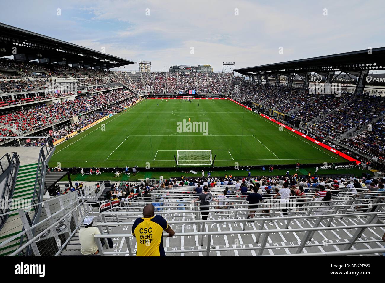 An overview of Audi Field stadium during the first half of the Club ...