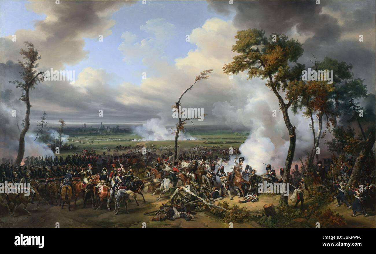 The Battle of Hanau is an 1824 history painting by the French artist ...