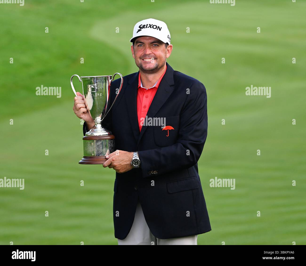 June 21, 2025: Keegan Bradley of Woodstock, VT, poses with the champion ...