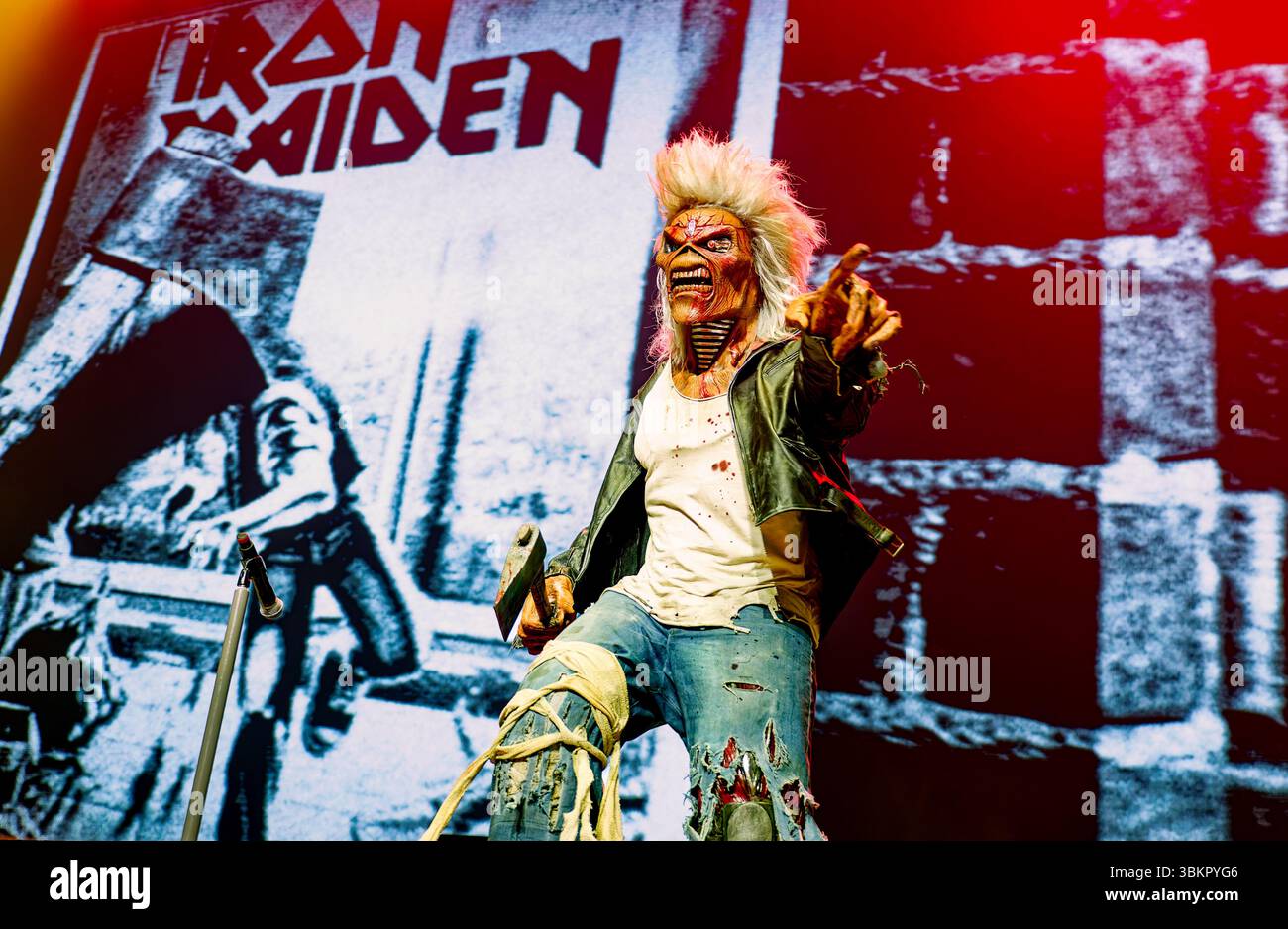 June 22, 2025, Manchester Uk: Eddie, also known as Eddie the Head the ...
