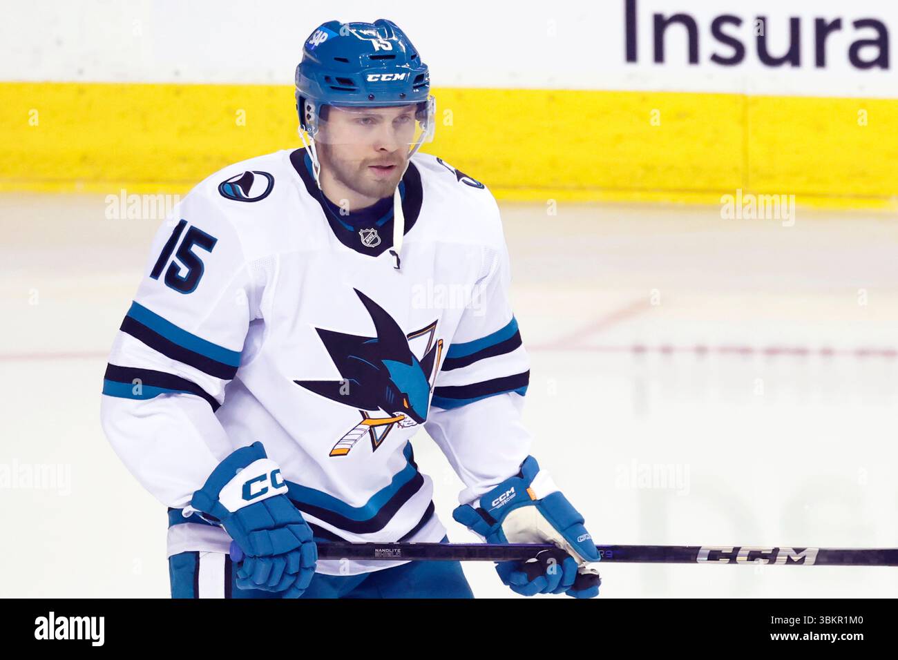 Profile photo on San Jose Sharks RW Nikolai Kovalenko during an NHL ...