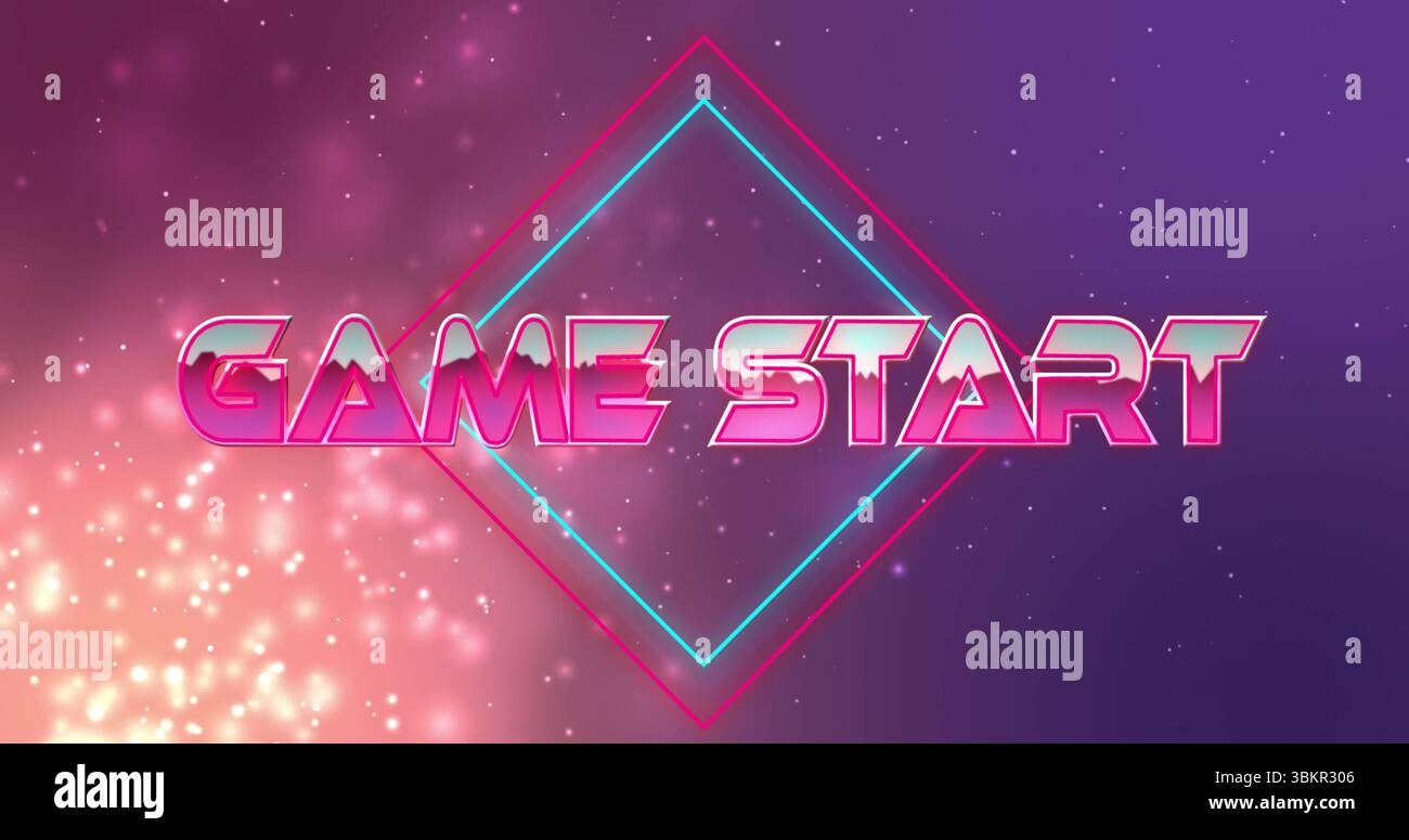 Animation start text in gradient hi-res stock photography and images ...