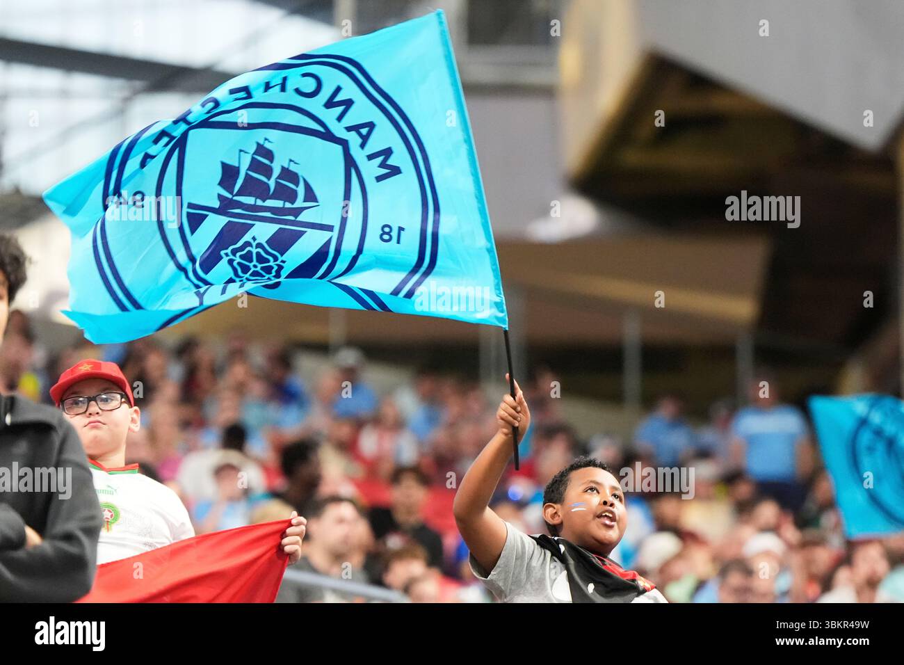 Manchester City fans react ahead of the Club World Cup Group G soccer ...