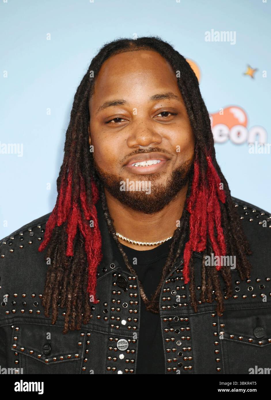 SANTA MONICA, CALIFORNIA - JUNE 21: Leon Thomas III attends the 2025 Nickelodeon Kids' Choice ...